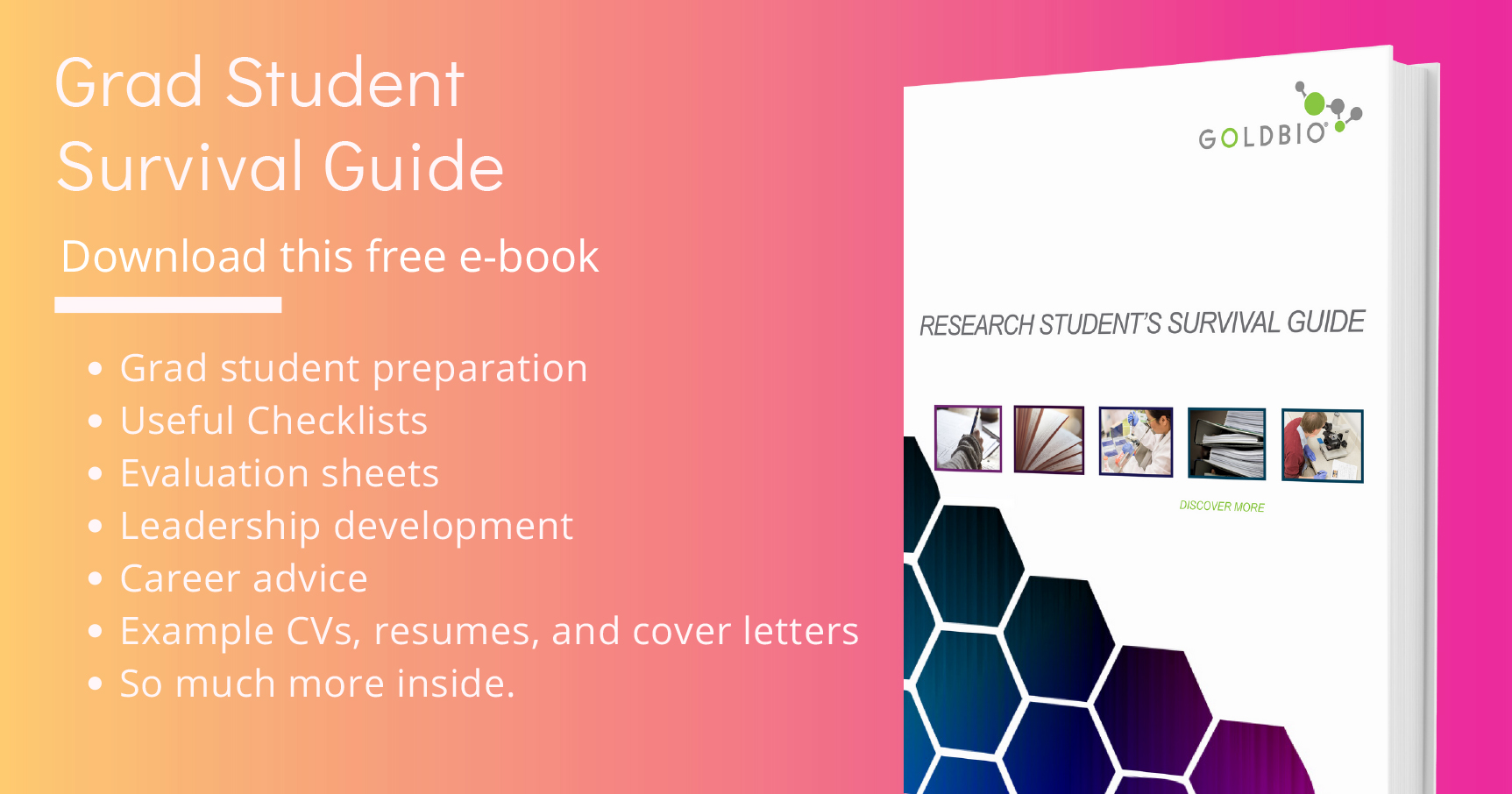 Grad Student Survival Guide E-Book: Download for Free | GoldBio